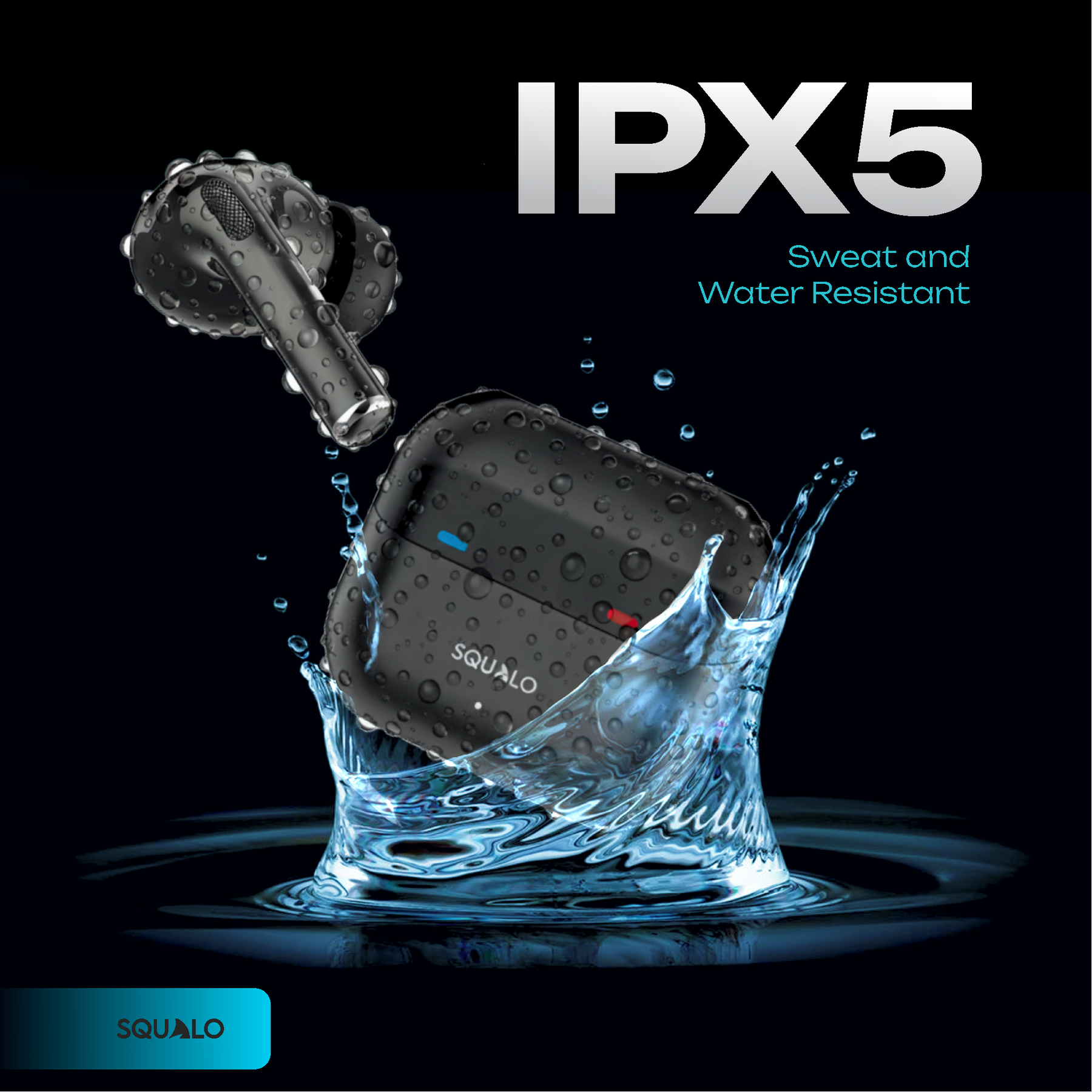 Newly Launched- Squalo Onyx Pro Quad Mic TWS with ENC, Premium Chrome ...